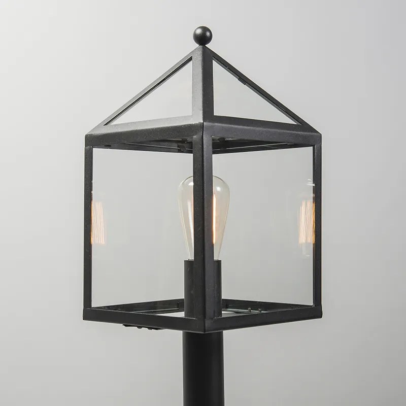 Venkovní sloupek lampy černý 100 cm - Amsterdam