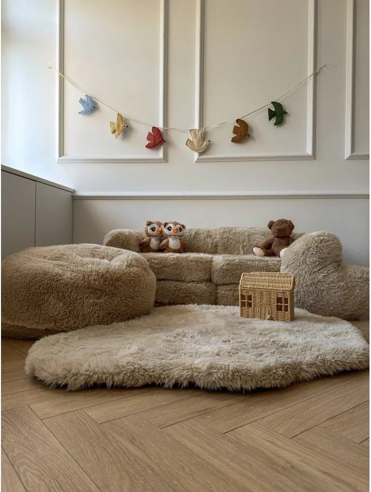 Dětské křesílko ve světle přírodní barvě Mammoth – Meowbaby