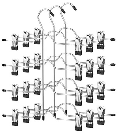 Věšáky na oblečení CRI042BK 3 ks