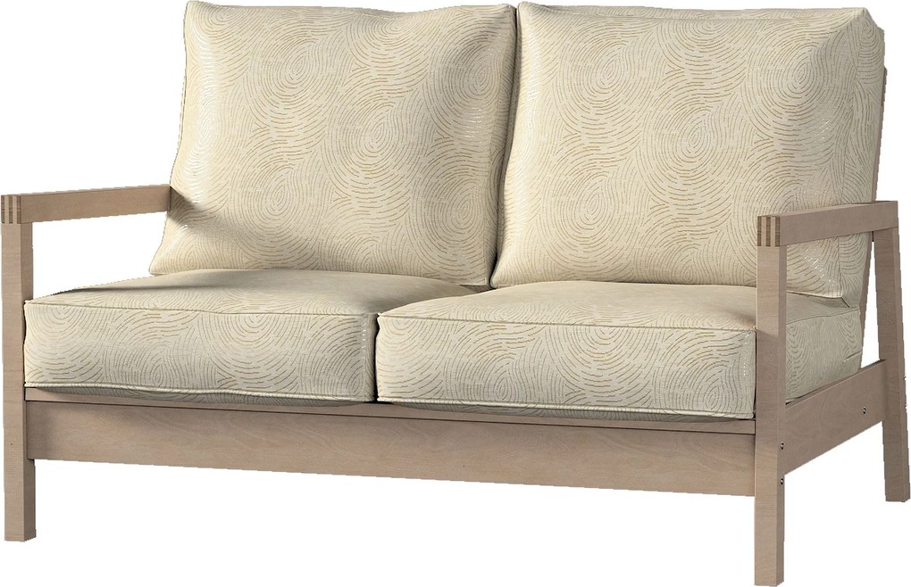 Potah na pohovku IKEA Lillberg 2-místná nerozkládací barva béžová látka lesklé, pletený vzor, vzorované
