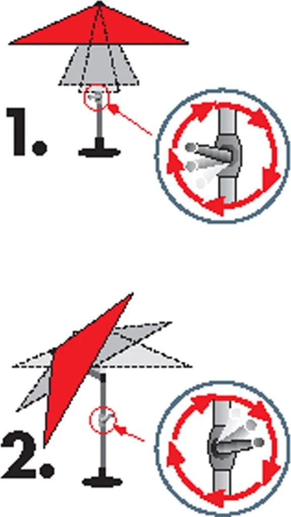 Doppler EXPERT 320 cm šedá - Rozbalené zboží (S293)