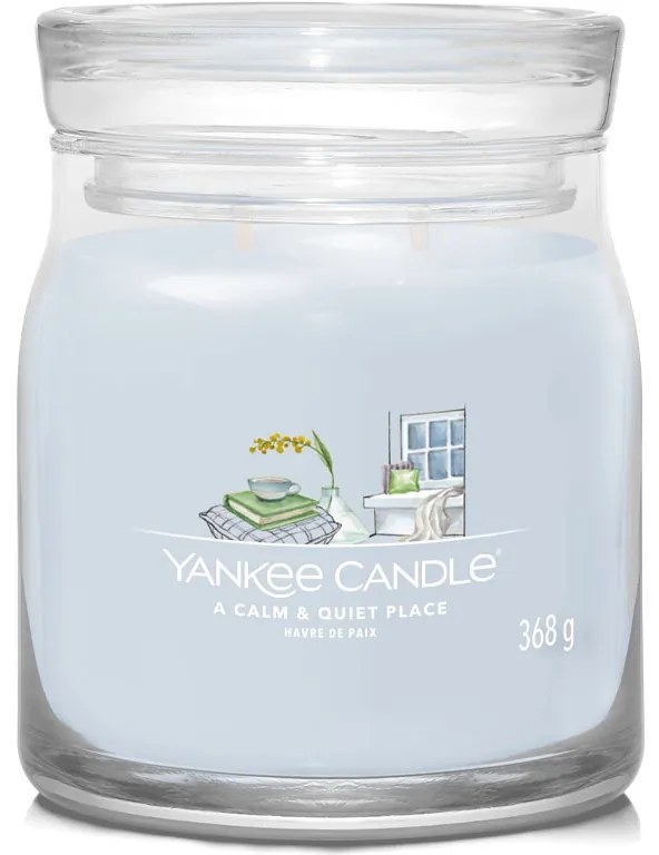 Yankee Candle – Signature svíčka A Calm & Quiet Place (Klidné a tiché místo) Velikost: velká 567 g