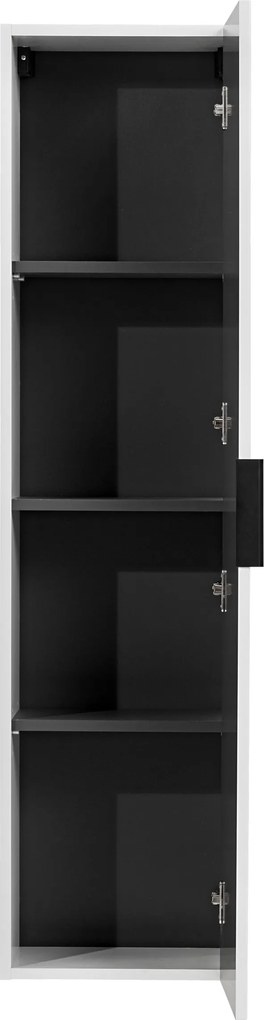 Comad Doplňková koupelnová skříňka vysoká Adel White 35 bílá mat