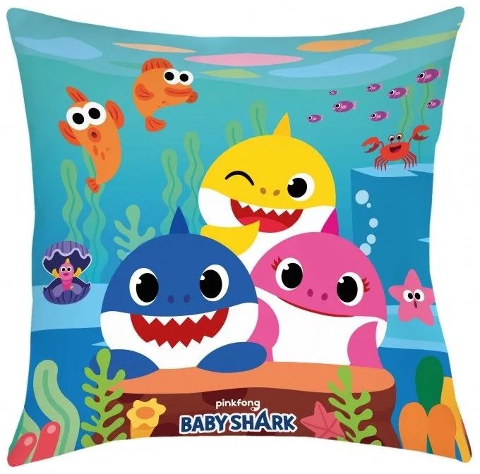 HALANTEX Polštářek Baby Shark Polyester, 40/40 cm