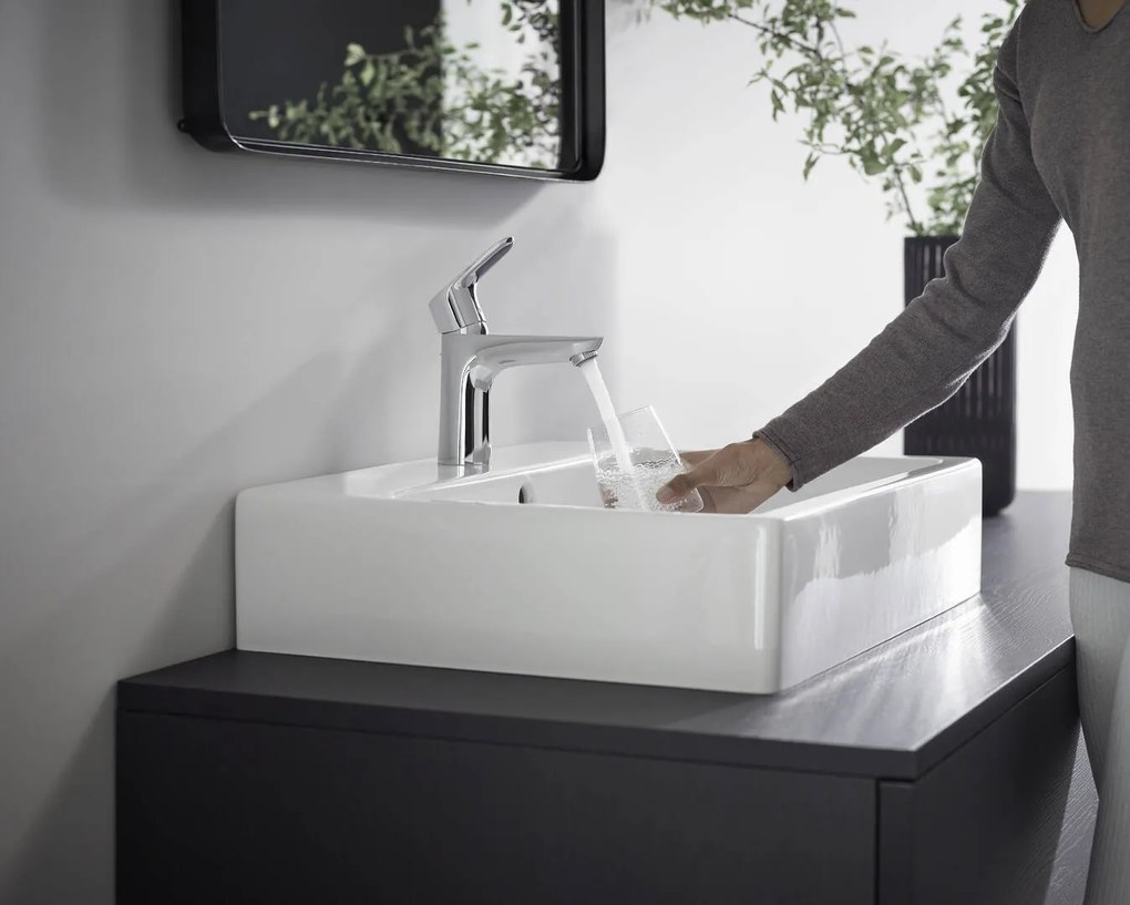 Hansgrohe Focus E2, umyvadlová baterie 110 bez odtokové soupravy, chromová, 31517000