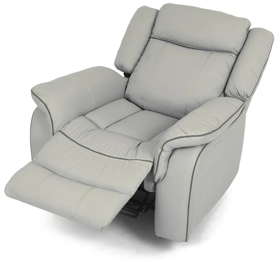 AUTRONIC TV a relaxační křeslo s elektrickým ovládáním, potah ekokůže v odstínu lanýž TV-4119 LAN