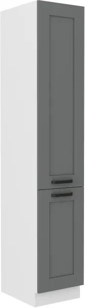 Kuchyňská skříňka LUNA bílá 40 DK-210 2F barva dvířek: šedá Dust