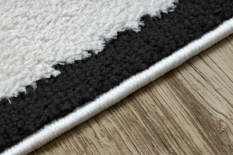 Dywany Łuszczów, Kusový koberec Mode 8598 geometric cream/black, 160x220, černobílá, kancelář