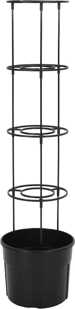 Truhlík na pěstování rajčat antracit Ø 29,5x115 cm polypropylen 152209