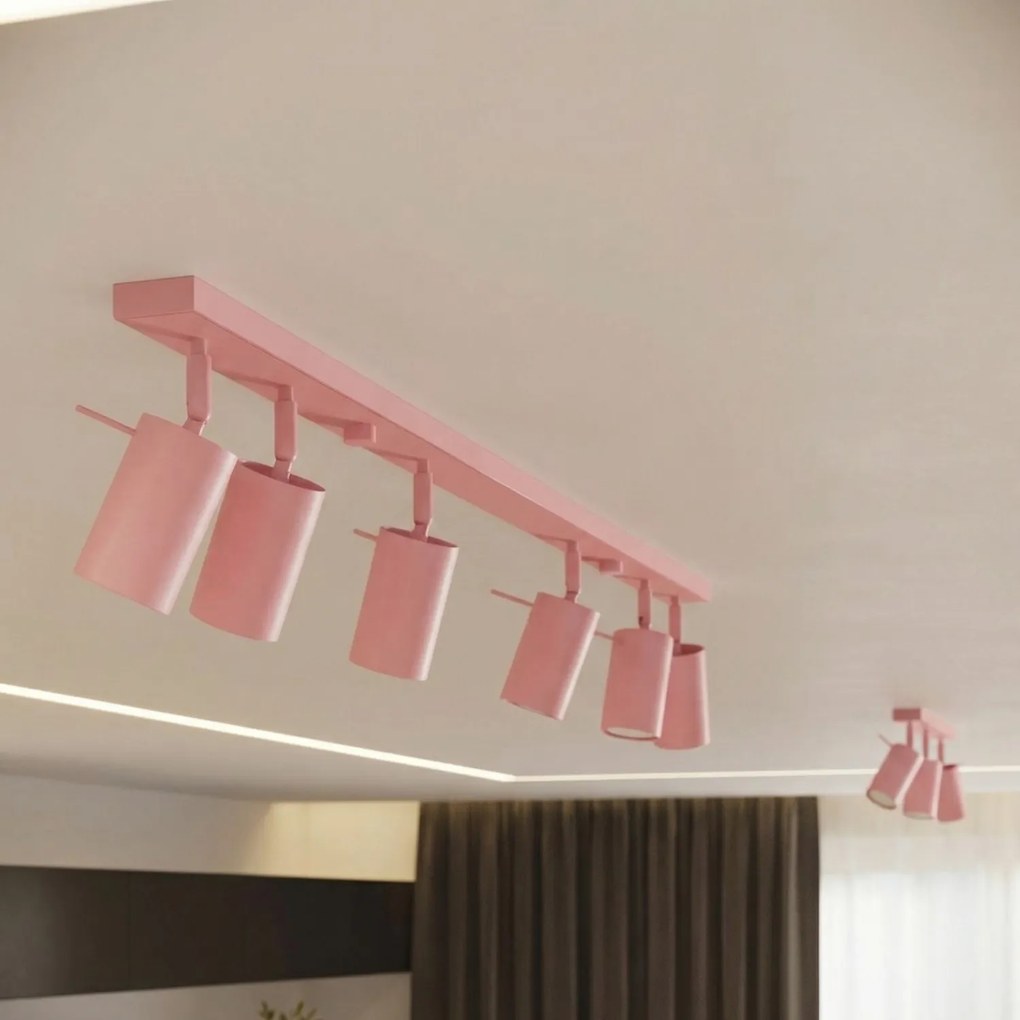 Sollux Lighting Nástěnné svítidlo RING růžové