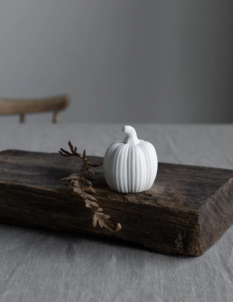 Podzimní dekorace dýně Hagsten White 6 cm Storefactory Scandinavia