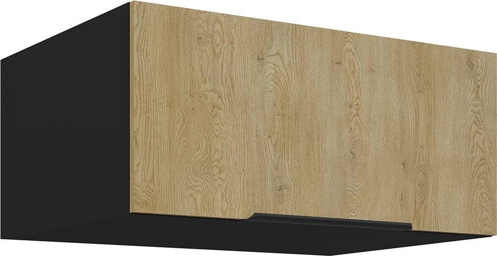 CREMONA cc | horní skříňka 80 NAGU-36 1F výklopná | 80 cm | HLUBOKÁ | černá/cremona
