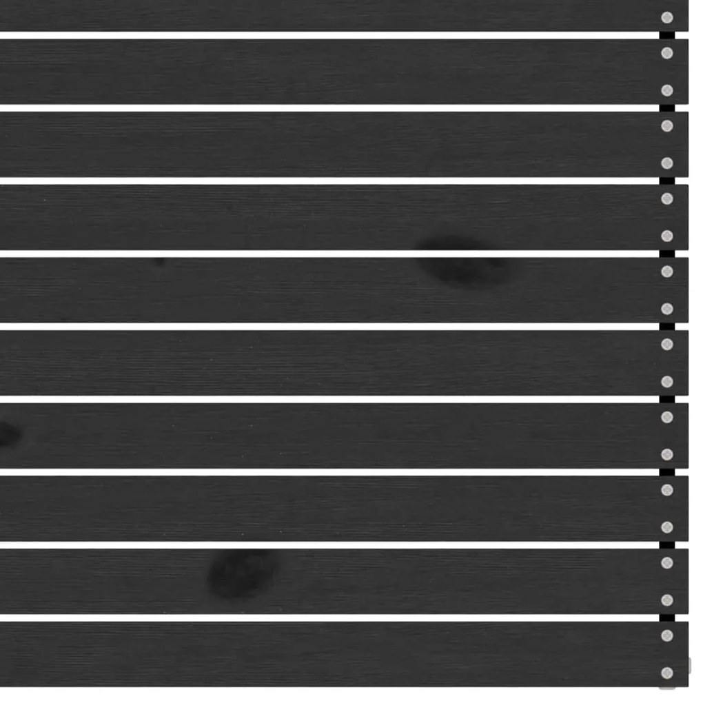 vidaXL Marketos 5dílná zahradní sedací souprava černá masivní borovice