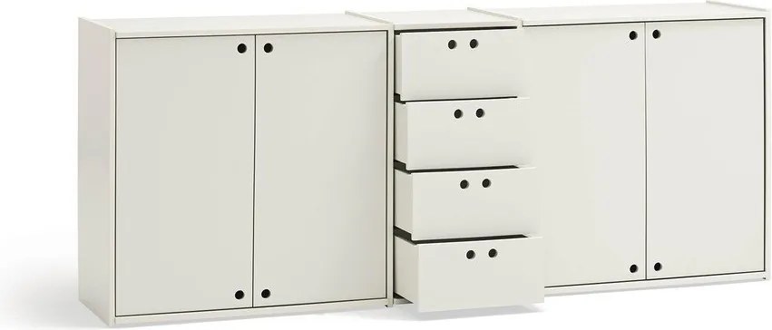 Krémová komoda 197x80x40 cm Wally – Teulat