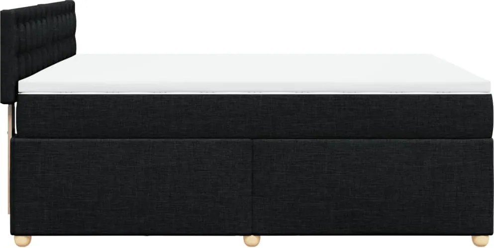 Box spring postel s matrací černá 140 x 190 cm textil 3288991