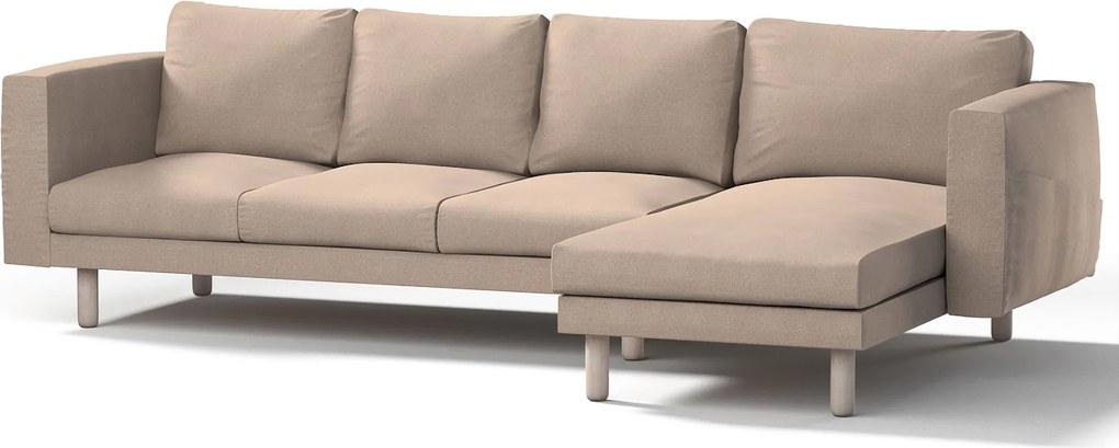Potah na pohovku IKEA Norsborg 4-místná se šezlongem barva béžová látka pletený vzor