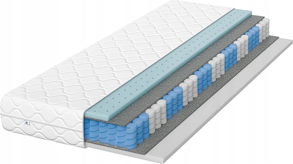Matrace 120x200 taštičková matrace pohodlný latex s potahem DelightAir