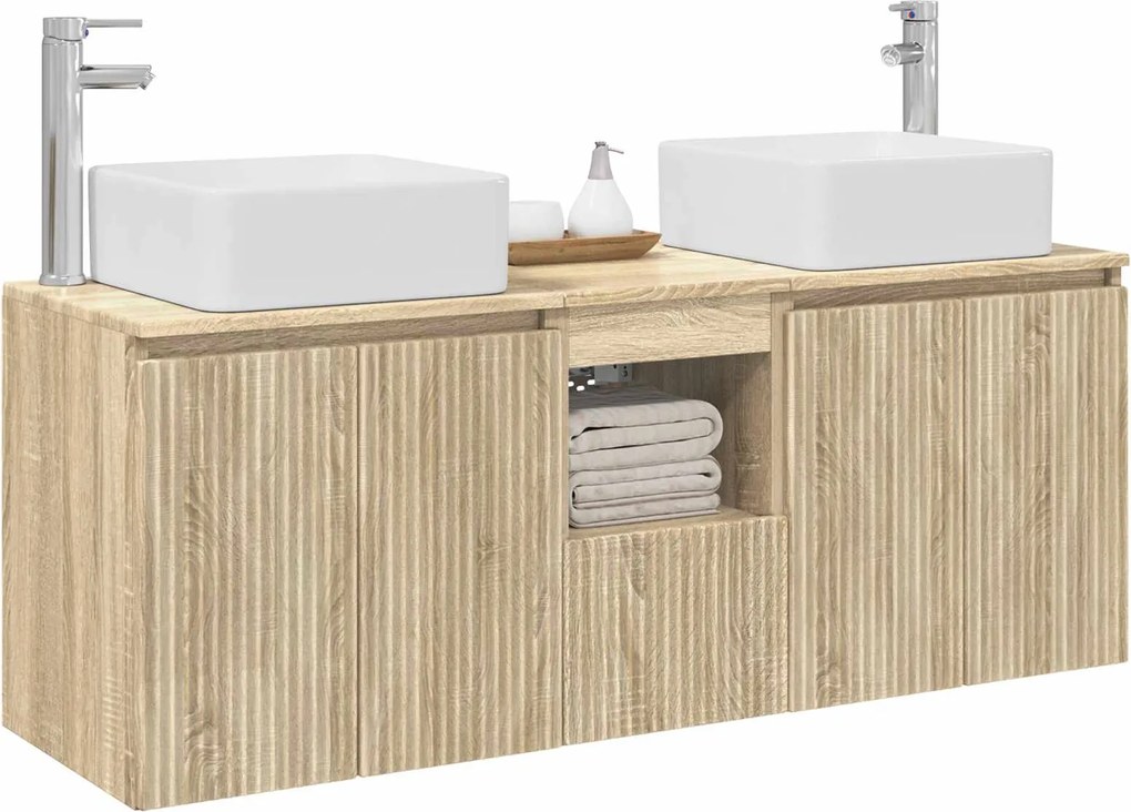 Sada koupelnových skříněk 3 ks Dub sonoma 53 x 35 x 63 cm 3405659