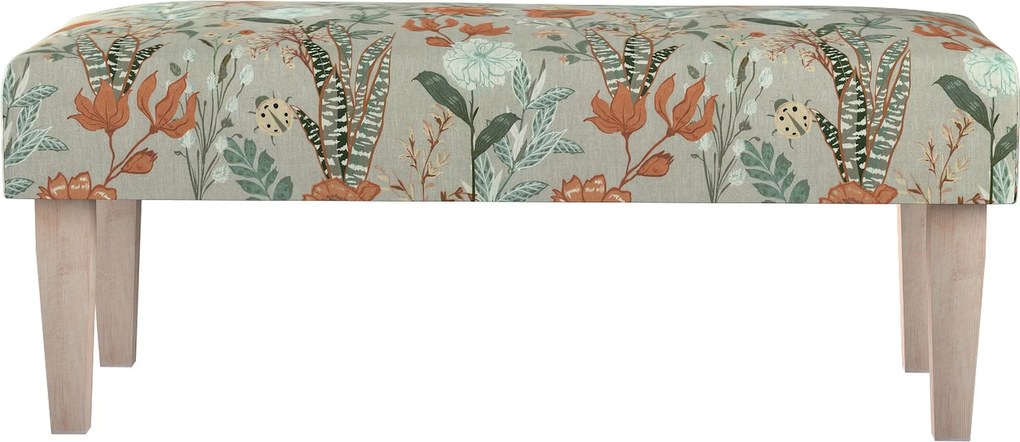 Dlouhá lavička 100x40cm barva vícebarevná látka vzorované