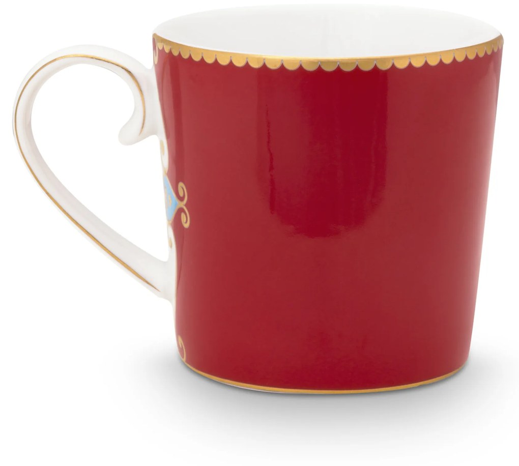 Pip Studio Love Birds hrnek 165ml, červený (Porcelánový hrnek Love Birds)