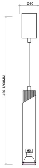 Lustr na lanku NEO 1xGU10/8W/230V bílá