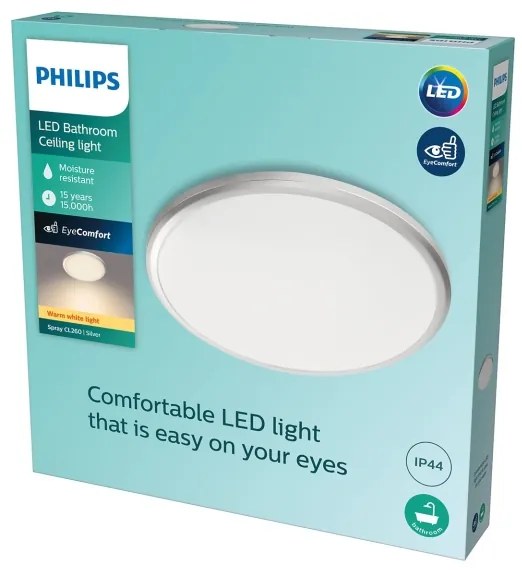 Philips - LED Koupelnové stropní svítidlo SPRAY LED/17W/230V IP44