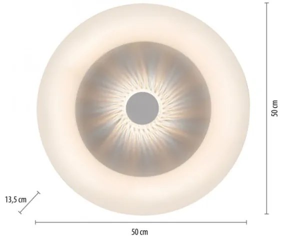 JUST LIGHT. 14383-16 - LED Stmívatelné stropní svítidlo VERTIGO LED/26W/230V+DO