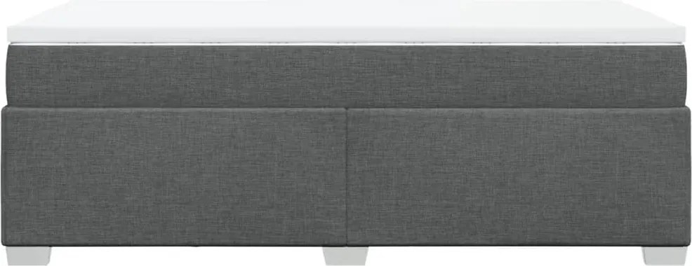 Box spring postel s matrací tmavě šedá 90x190 cm textil 3285177