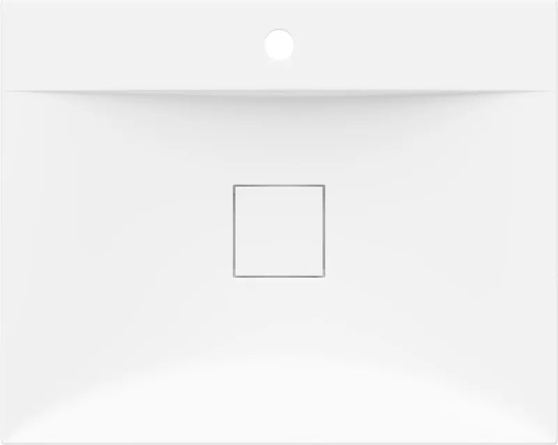 Mexen Poli umyvadlo na desku z konglomerátu 1/O 60 x 48 cm, bílá - 23026001