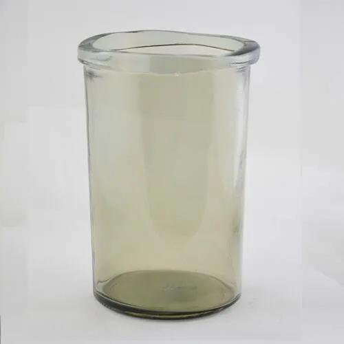 Váza SIMPLICITY, rovná, 36cm, lahvově hnědá|kouřová|Vidrios San Miguel|Recycled Glass