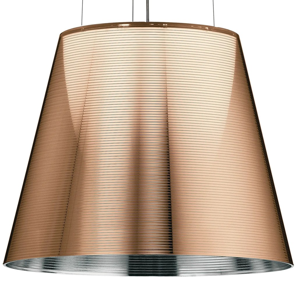 Flos KTribe S2, designové závěsné svítidlo, 1x150W E27, aluminizovaný bronz, prům. 39cm