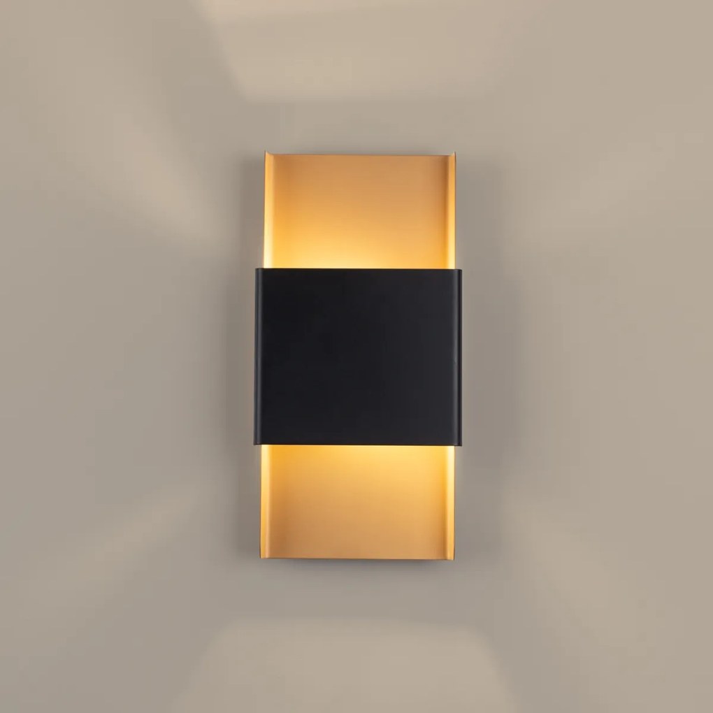 Sollux Lighting Nástěnné svítidlo DURLIN zlaté/Černá