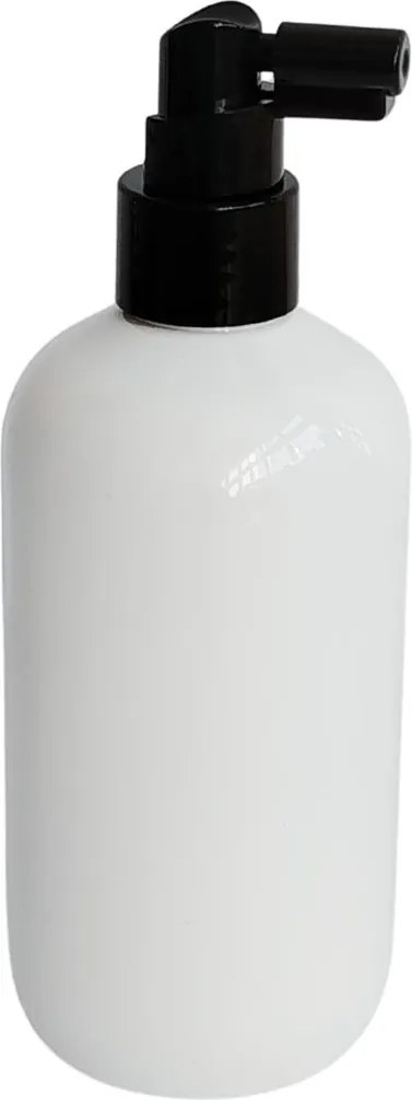 Dávkovač na mýdlo 300 ml bílý s černým sprejem BELA