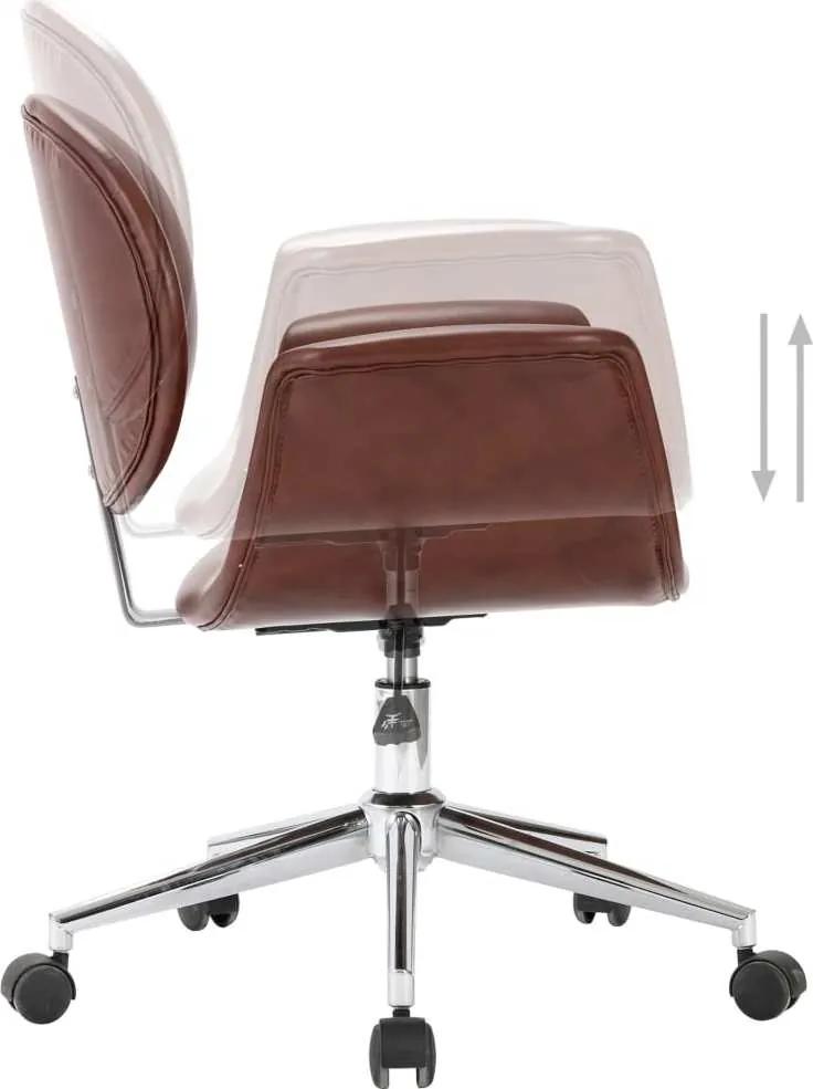vidaXL Otočné jídelní židle 4 ks umělá kůže [3054861] Barva: taupe