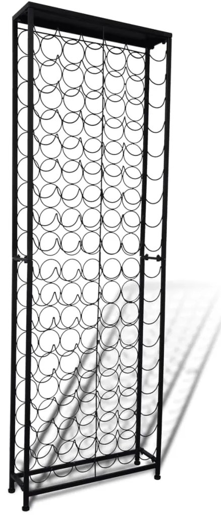 vidaXL Marketos Stojan na víno na 108 lahví, kovový