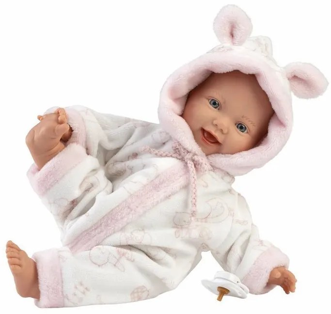 Llorens 63312 little baby - realistické miminko s měkkým látkovým tělem - 32 cm