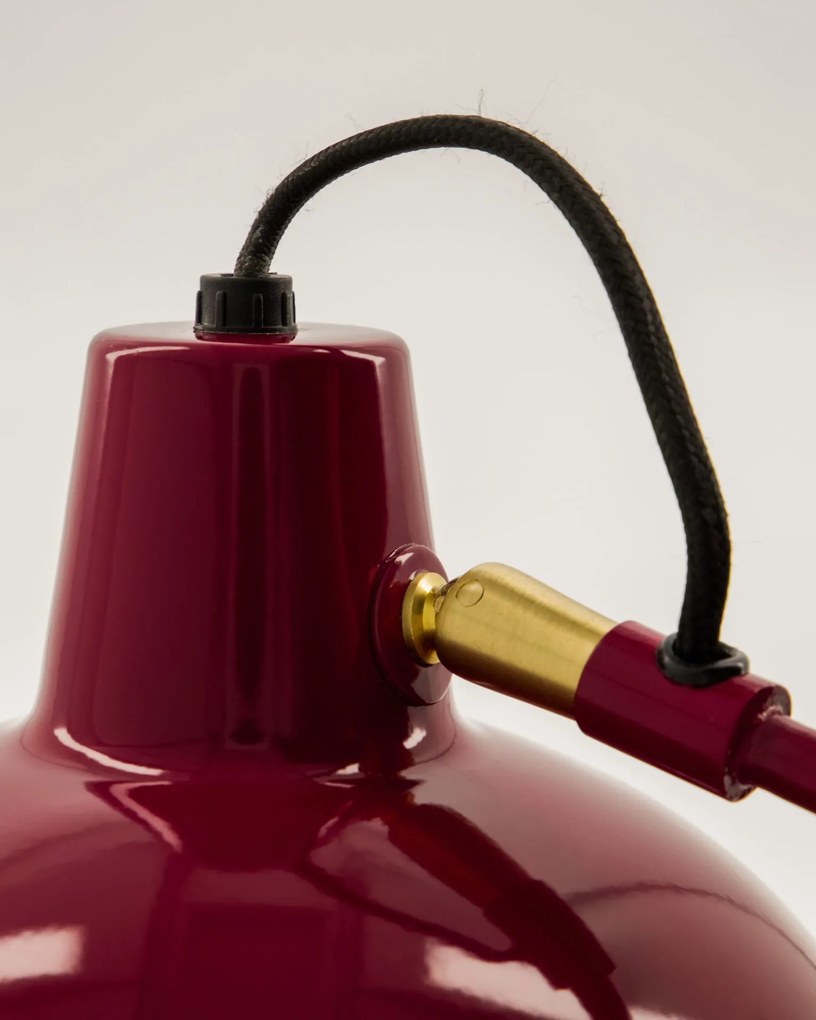 House Doctor Stolní lampa Desk Red, červená barva, kov