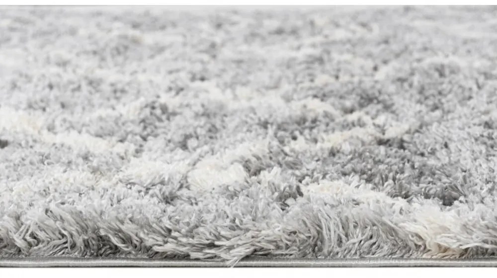 Kusový koberec shaggy Axaya šedý 200x300cm