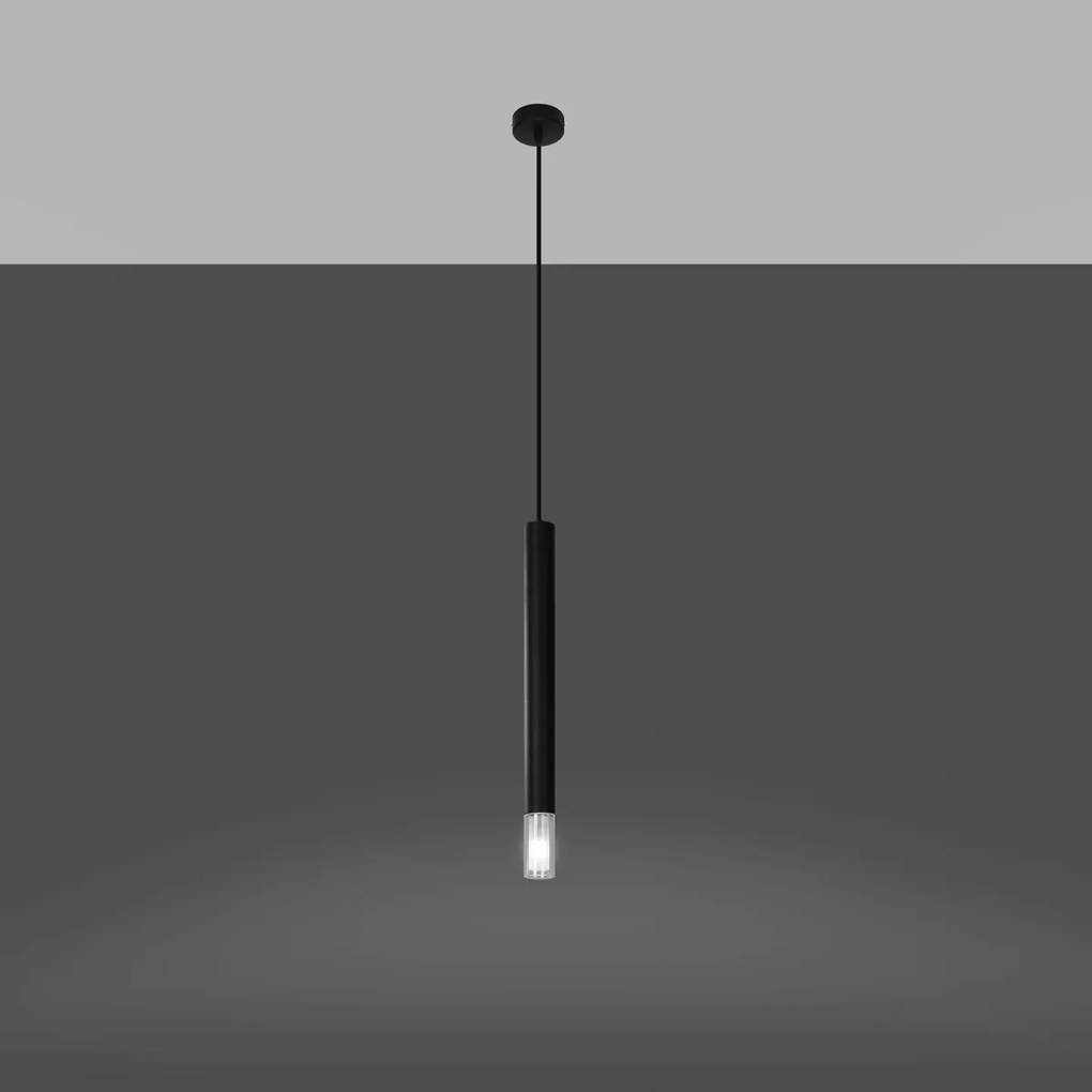 Sollux Lighting Závěsné svítidlo WEZYR 1 Černá
