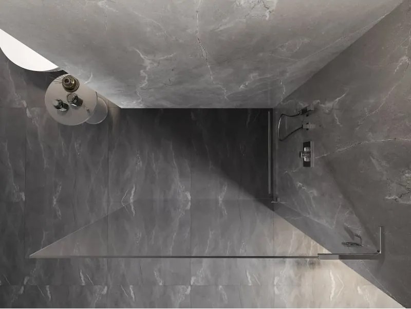 Mexen Lunar L sprchová stěna Walk-in pravá 50 x 200 cm, transparentní 8 mm, chrom - 830L-050-000-01-00-P