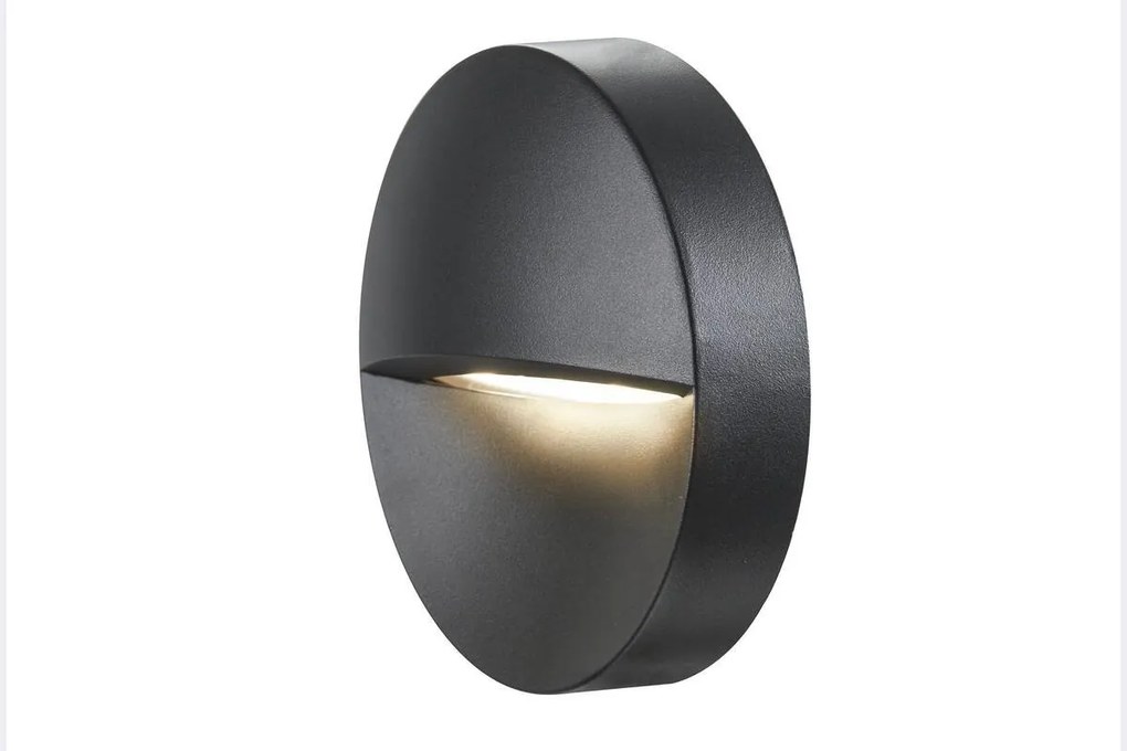 LA 1002868 DOWNUNDER OUT round WL, Outdoor, nástěnné vestavné LED svítidlo, antracitové, 3000K - BIG WHITE (SLV)