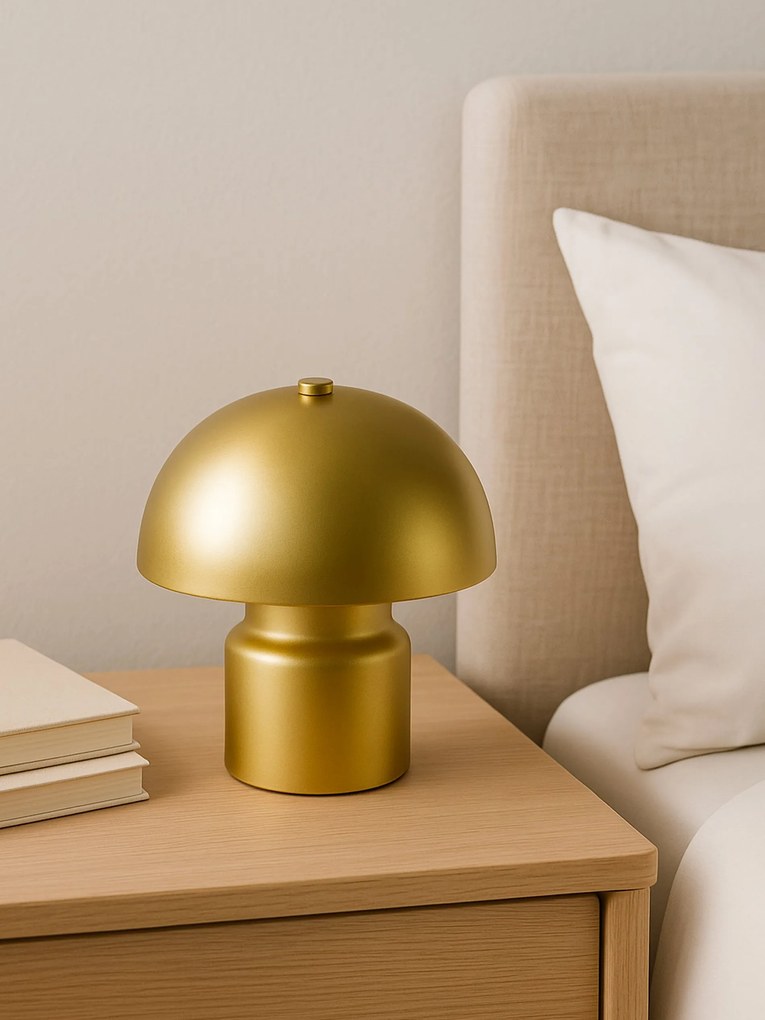 Sinsay - LED stolní lampa ve tvaru houby - zlatá