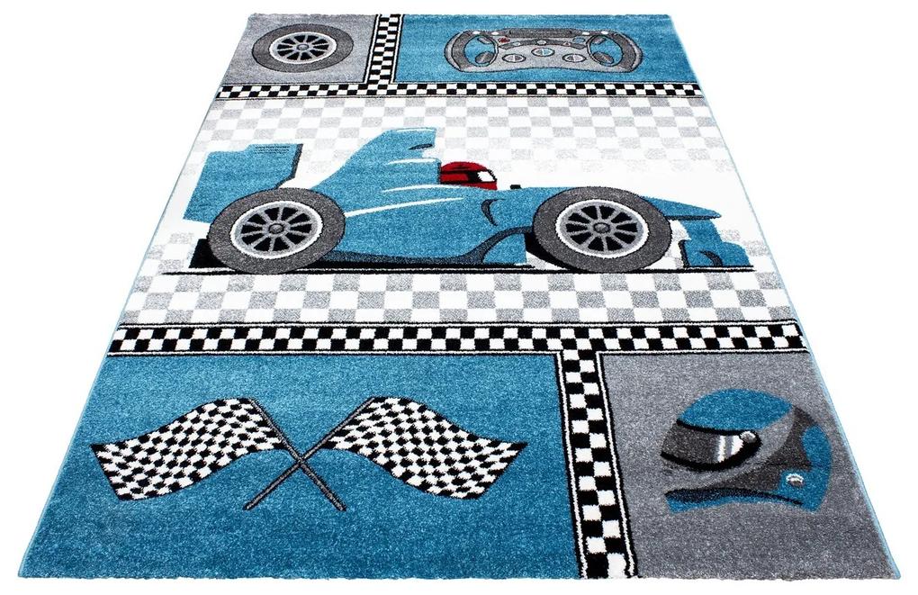 Ayyildiz Dětský kusový koberec KIDS 0460, Modrá Rozměr koberce: 140 x 200 cm