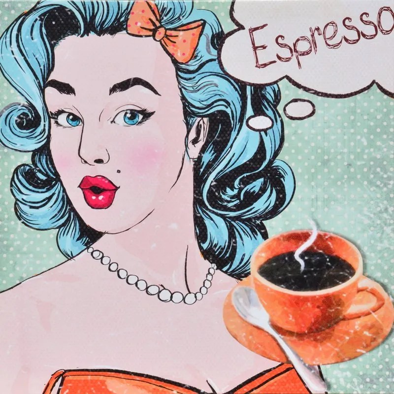 Obraz na plátně - Espresso (Pop Art)
