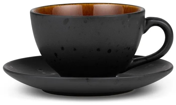 Bitz Šálek s podšálkem Black/Amber
