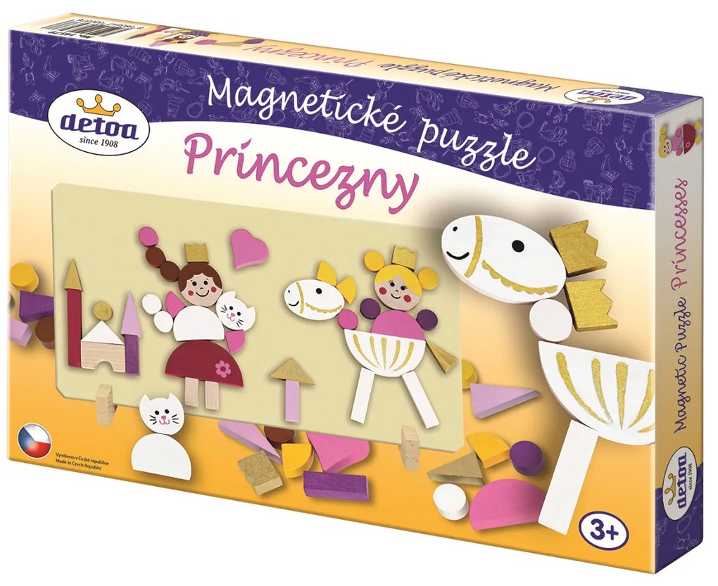 Detoa Magnetické puzzle princezny