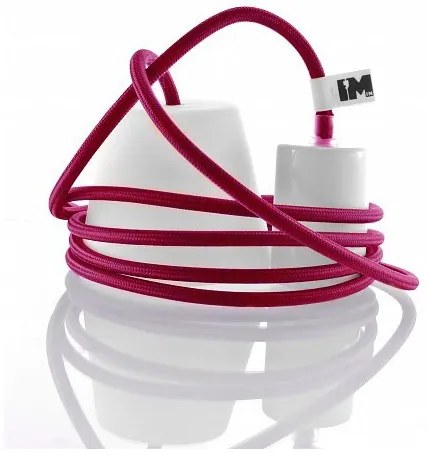 Silikon 1-závěsná žárovka, pink/white IMINDESIGN