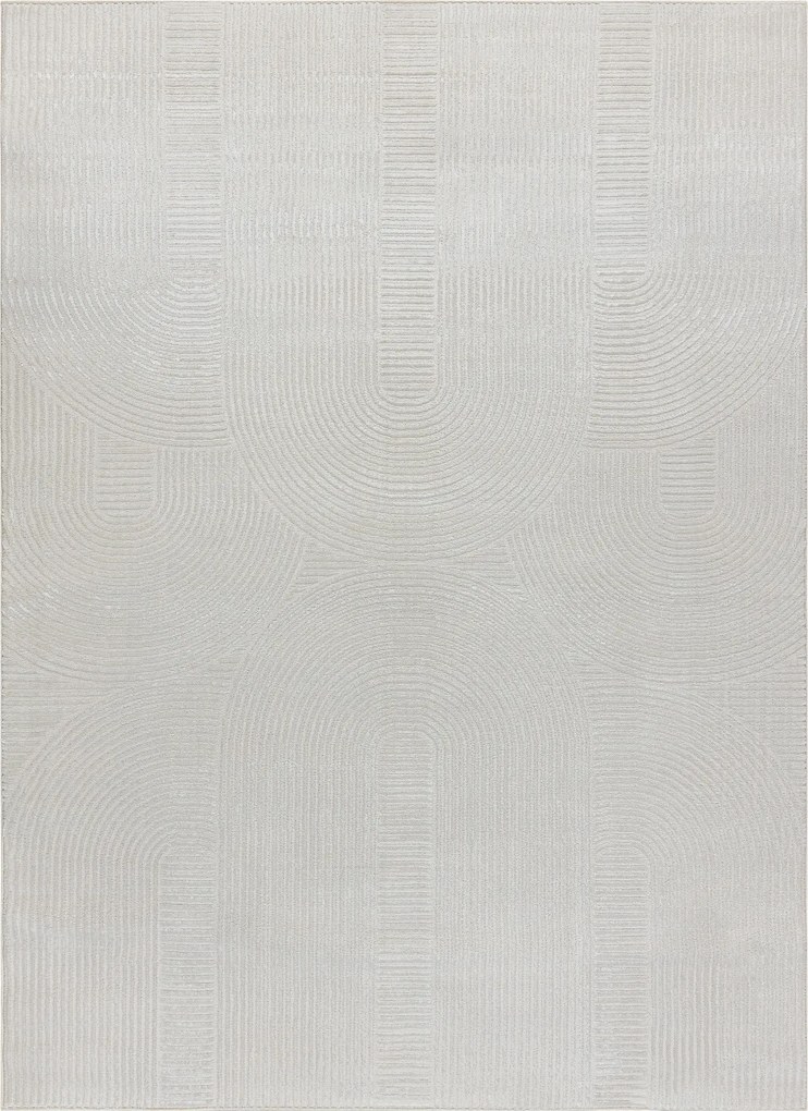 Dywany Łuszczów, Kusový koberec Balance 9086 cream, 120x170, bílá, ložnice
