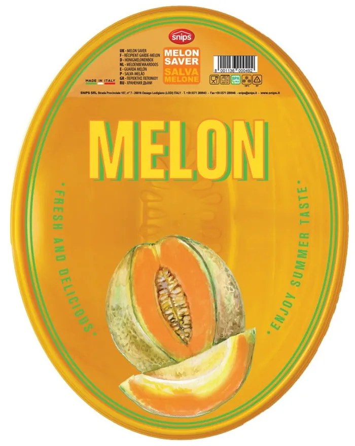 Dóza na žlutý meloun Snips Melon, 2 l