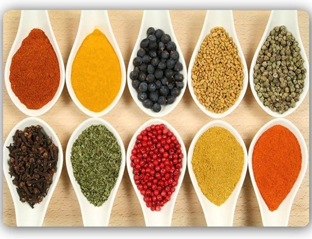 CARO Kovový obraz - Spices Of The World 60x40 cm